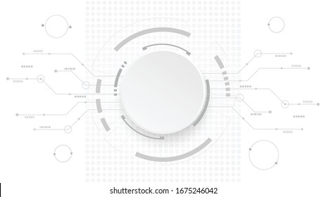 Abstract Digital Technology Cycle Backgroundbusiness Growth Stock ...