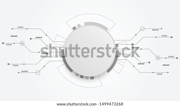 Abstract Digital Technology Cycle Backgroundbusiness Growth Stock ...