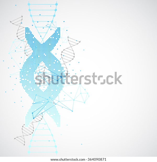 Abstract Dna Pixel Art Background Vector Stock Vector (Royalty Free ...