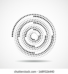 Abstract Dotted Circles Dots Circular Form: เวกเตอร์สต็อก (ปลอดค่า ...