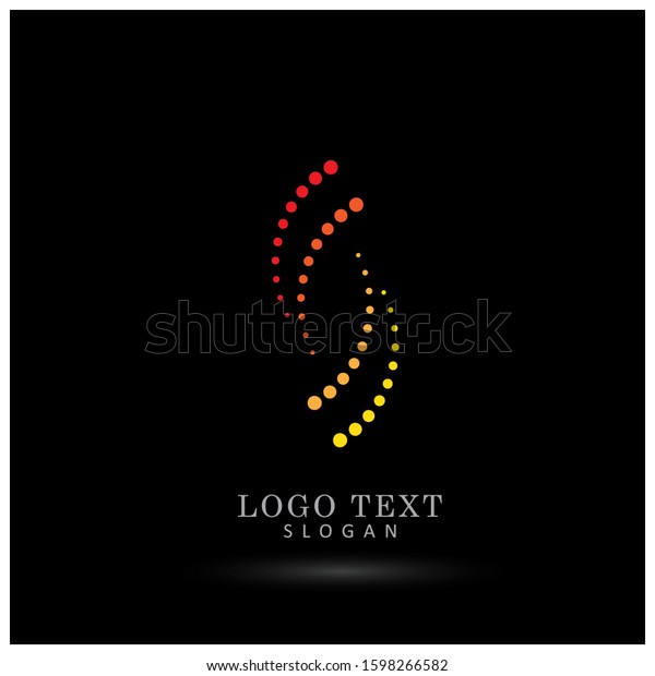Abstract Dotted Logo Symbol Icon Vector Stock Vector (Royalty Free ...