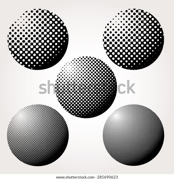 Abstract Dotted Spheres Vector Illustration Stock Vector (Royalty Free ...