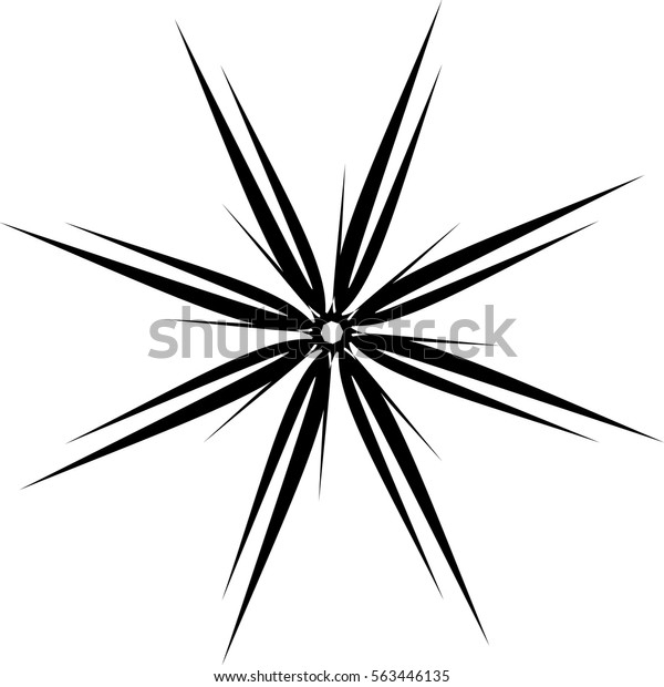 Abstract Drawing Stylized Star Design Element Stock Vector (Royalty ...