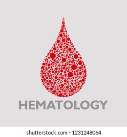 Abstract Drop Blood Drop Dots Different Stock Vector (Royalty Free ...