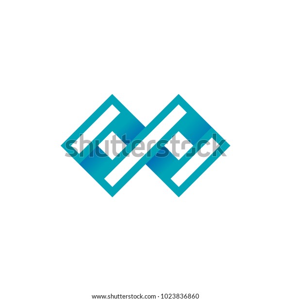 Abstract Dual Diamond Shape Symbol Stock Vector (Royalty Free ...