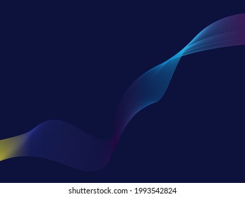 Abstract Dynamic Line Art Background Design Stock Vector (Royalty Free ...