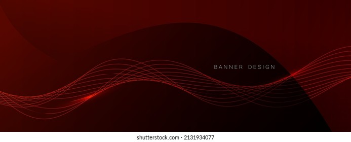 Abstract Dynamic Red Flyer Background Shiny Stock Vector (Royalty Free ...