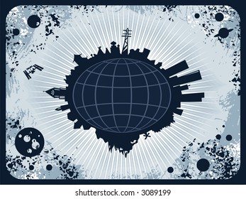Abstract Earth Background Vector Illustration Stock Vector (Royalty ...