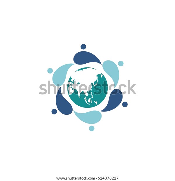 Abstract Earth Care Icon Logo Stock Vector (Royalty Free) 624378227 ...