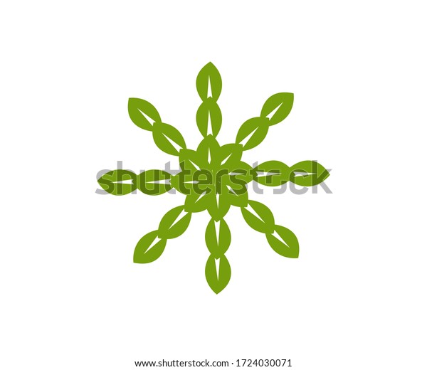 Abstract Eco Logo Design Green Logo Stock Vector (Royalty Free ...