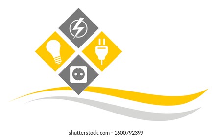 Abstract Electrical Service Vector Illustration Stock Vector (Royalty ...