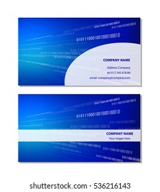 Abstract Electronic Business Card Vector Template Stock Vector (Royalty ...