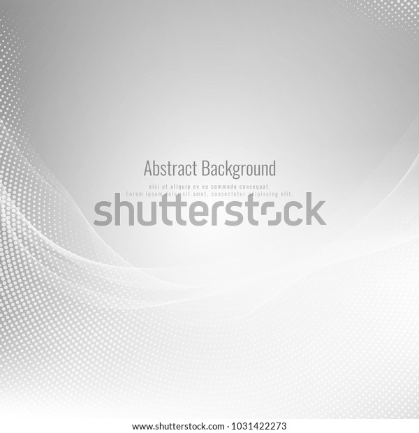 Abstract Elegant Grey Color Wave Vector Stock Vector (Royalty Free ...