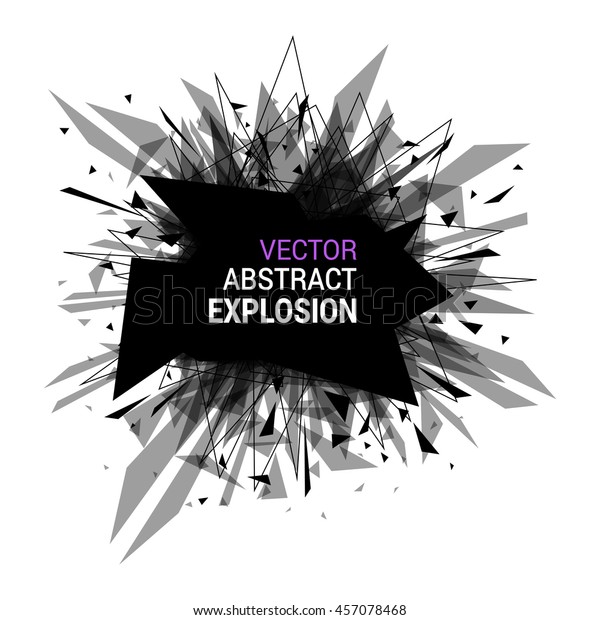 Vector de stock (libre de regalías) sobre Abstract Explosion Banner ...