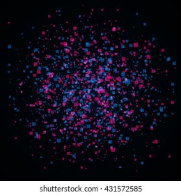 Abstract Explosion Geometric Background Squares Abstract Stock Vector ...