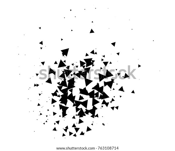 Abstract Explosion Vector Black White Background Stock Vector (Royalty ...