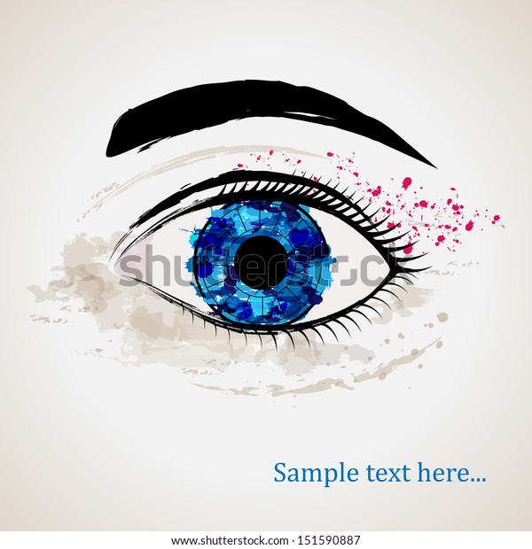 Abstract Eye Background Vector Illustration Graphic Stock Vector ...