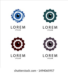 Abstract Eye Gear Logo Pack Stock Vector (Royalty Free) 1494065957 | Shutterstock