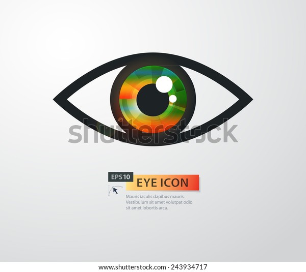 Abstract Eye Icon Vector Stock Vector (Royalty Free) 243934717