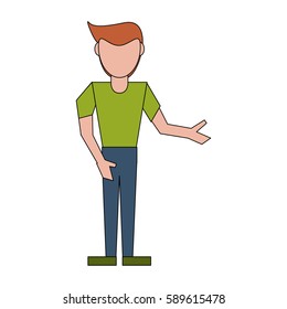 Abstract Faceless Man Icon Image Stock Vector (Royalty Free) 589615478 ...