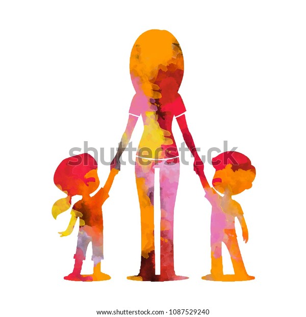 Abstract Family Vector Background Look Like Stock Vector (Royalty Free ...