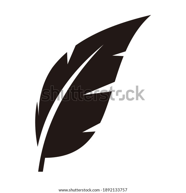 Abstract Feather Logo Design Template Stock Vector (Royalty Free ...