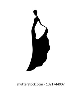 Abstract Female Figure Vector Logo Icon Stock Vector (Royalty Free ...