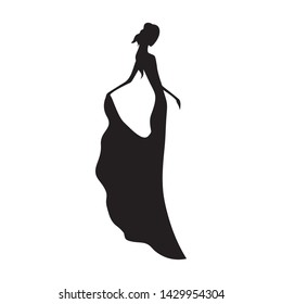 Abstract Female Figure Vector Logo Icon Stock Vector (Royalty Free ...