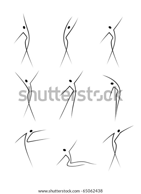 Scale Figures Pack By Ou Graphics Sketches Of People Sketch Coloring Page