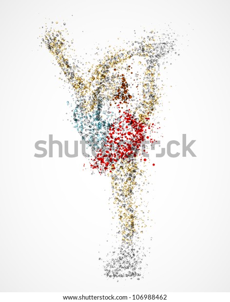Abstract Figure Skater Bielmann Spin Eps Stock Vector (Royalty Free ...