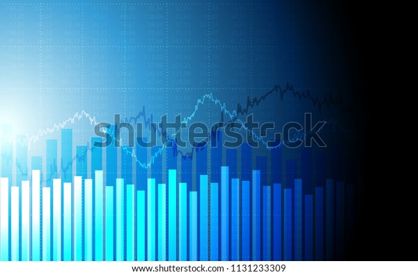Abstract Financial Chart Graph Stock Market Stock Vector (Royalty Free ...