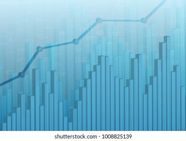 Abstract Financial Chart Uptrend Line Graph Stock Vector (Royalty Free ...
