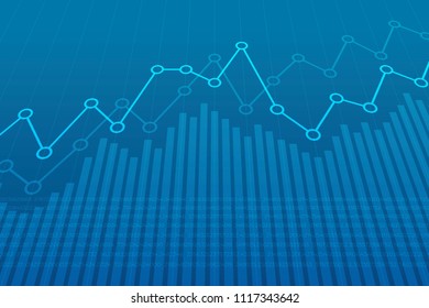 Abstract Financial Chart Uptrend Line Graph Stock Vector (Royalty Free ...
