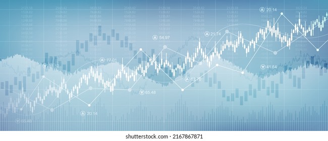 Abstract Financial Chart Uptrend Line Graph Stock Vector (Royalty Free ...
