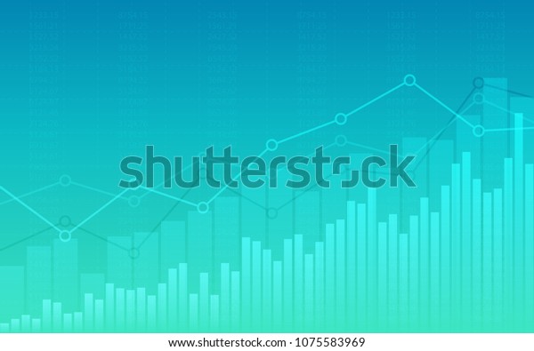 Abstract Financial Chart Uptrend Line Graph Stock Vector (Royalty Free ...