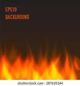 Abstract Fire Background Stock Vector (Royalty Free) 287635244 ...