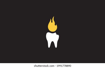 Abstract Fire Tooth Logo Symbol Vector Stock Vector (Royalty Free ...