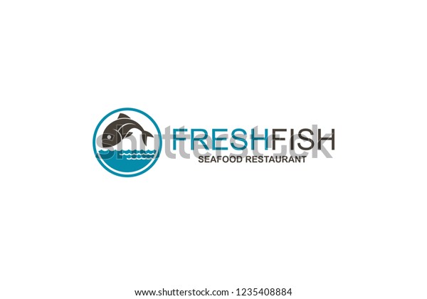 Abstract Fish Icon Restaurant Menu Design Stock Vector (Royalty Free ...