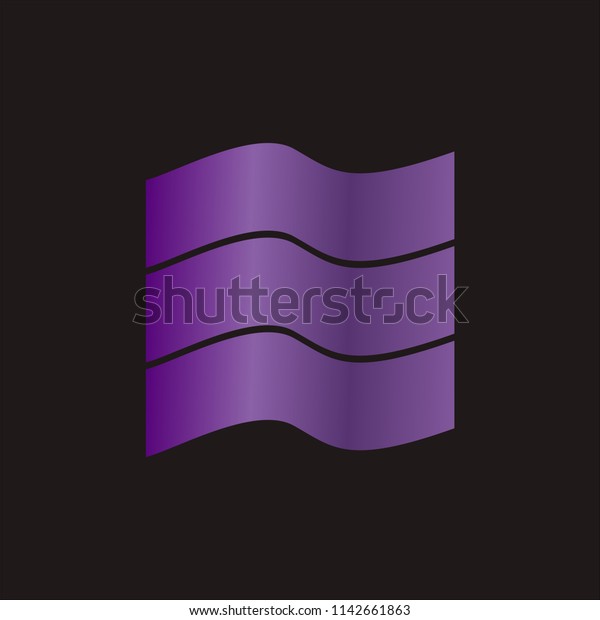 Abstract Flag Logo Design Stock Vector (Royalty Free) 1142661863 ...