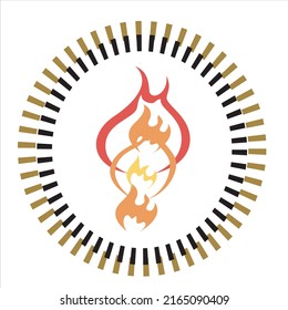 Abstract Flame Design Ilustration Vector Stock Vector (Royalty Free ...