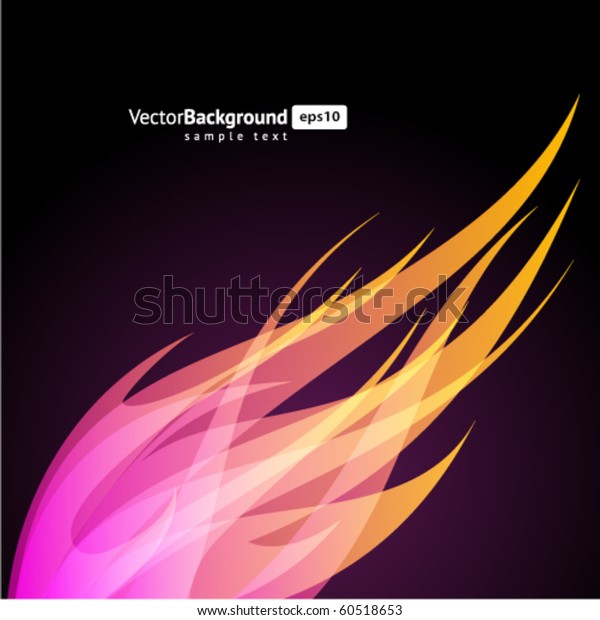Abstract Flame Wave Vector Background Stock Vector (Royalty Free ...
