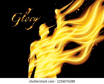 Abstract Flaming Art Vector Stock Vector (Royalty Free) 1236076288 ...