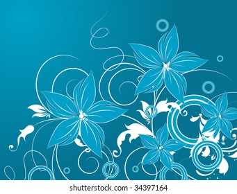 Abstract Floral Background Suits Well Design Stock Vector (Royalty Free ...