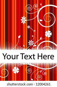 Abstract Floral Background Text Box Vertical Stock Vector (Royalty Free ...