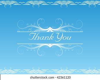 Abstract Floral Pattern Background Thank You Stock Vector (Royalty Free ...