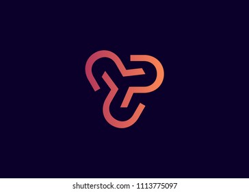 Gsd Word Mark Creative Connected Letters Stock Vector (Royalty Free ...