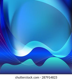 Abstract Flowing Wave Design Layout Vector Stock Vector (Royalty Free ...