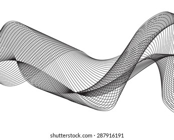 Abstract Flowing Wave Design Layout Vector Stock Vector (Royalty Free ...