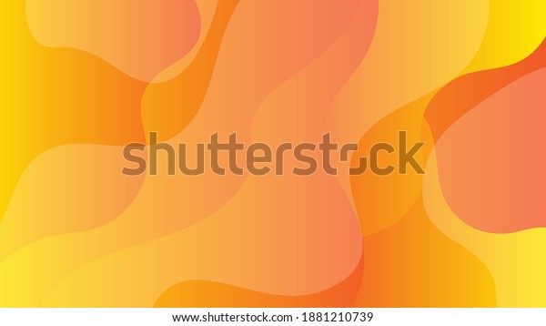 Abstract Fluid Background Orange Color Stock Vector (Royalty Free ...