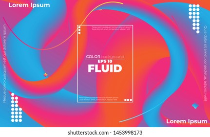 Abstract Fluid Color Pattern Neon Color Stock Vector (Royalty Free ...